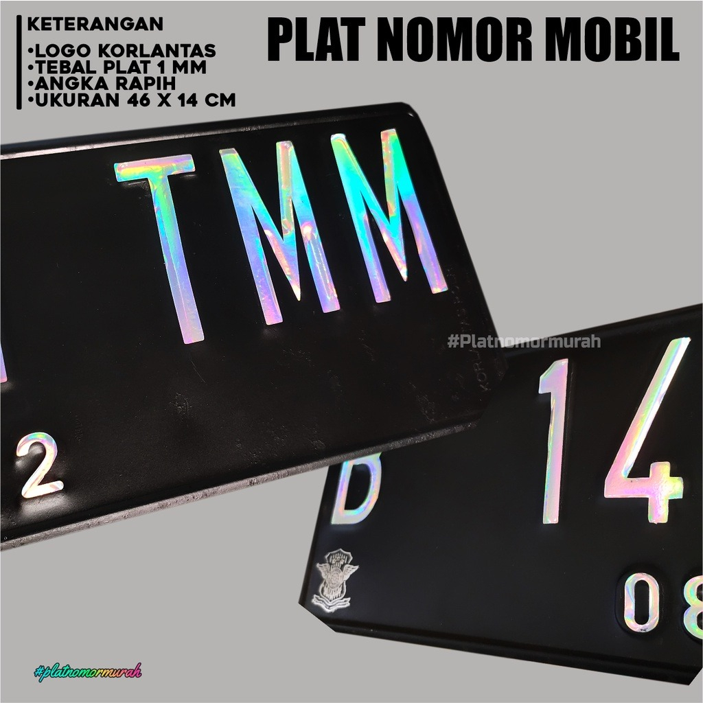 Jual Plat nomor mobil angka hologram | Shopee Indonesia