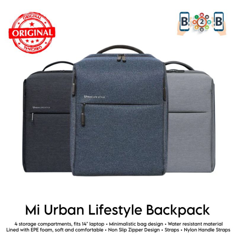 Jual Mi Bag Urban Lifestyle City Backpack - Tas Mijia Ransel Original ...