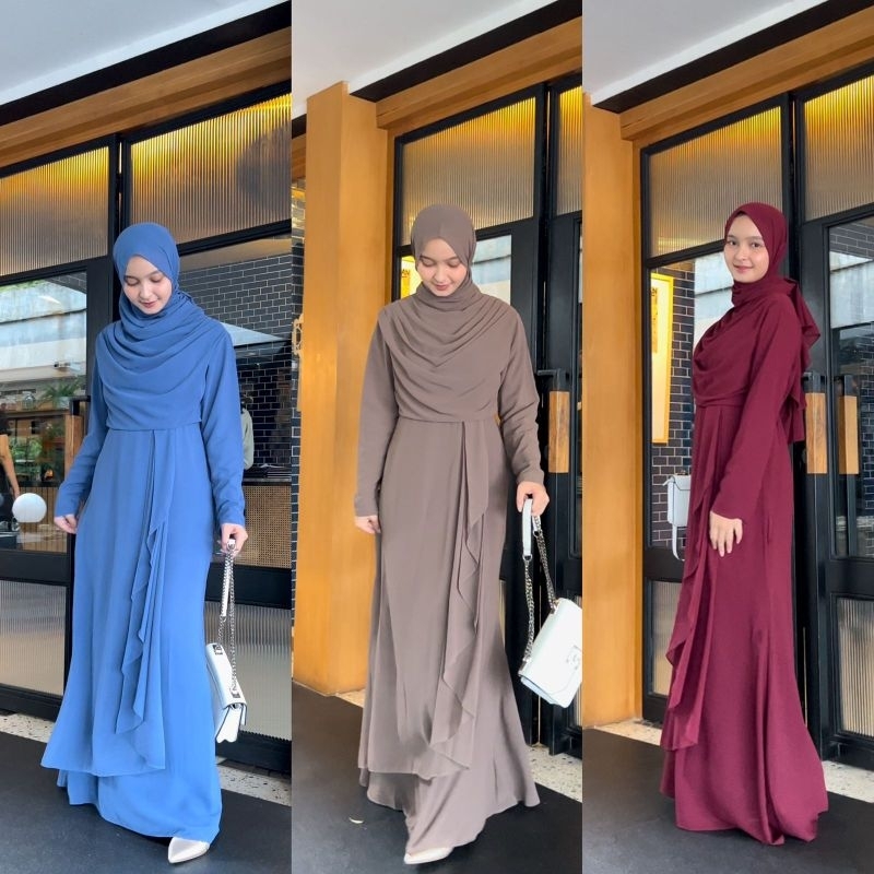 Jual SHANUM DRESS CERUTY SIMPLE OOTD BRIDESMAID | Shopee Indonesia