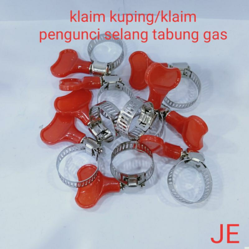 Jual KLEM SELANG GAS KUPING /HOSE CLAMP SELANG GAS STENLESS | Shopee ...