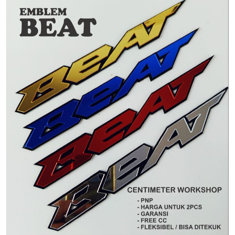Jual EMBLEM BODY MOTOR / EMBLEM BEAT | Shopee Indonesia