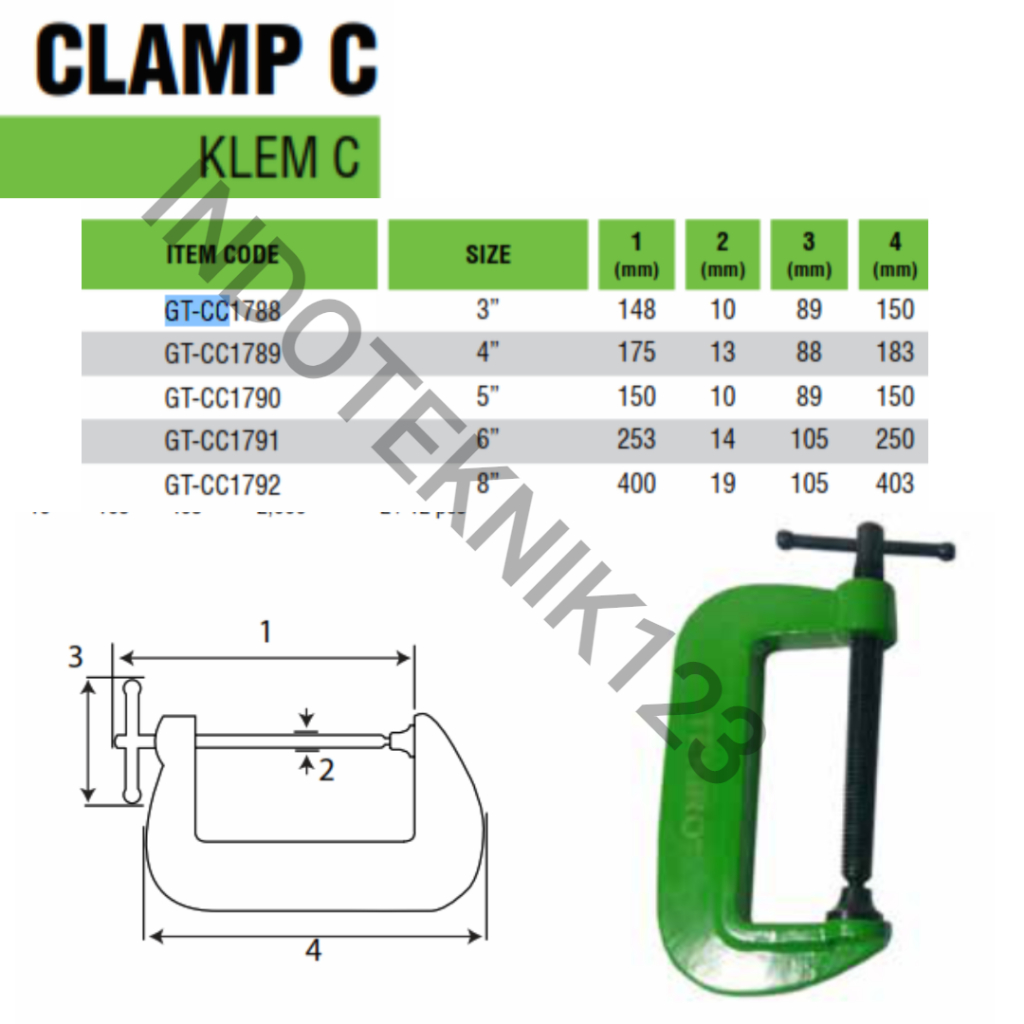 Jual Klem C TEKIRO | Shopee Indonesia