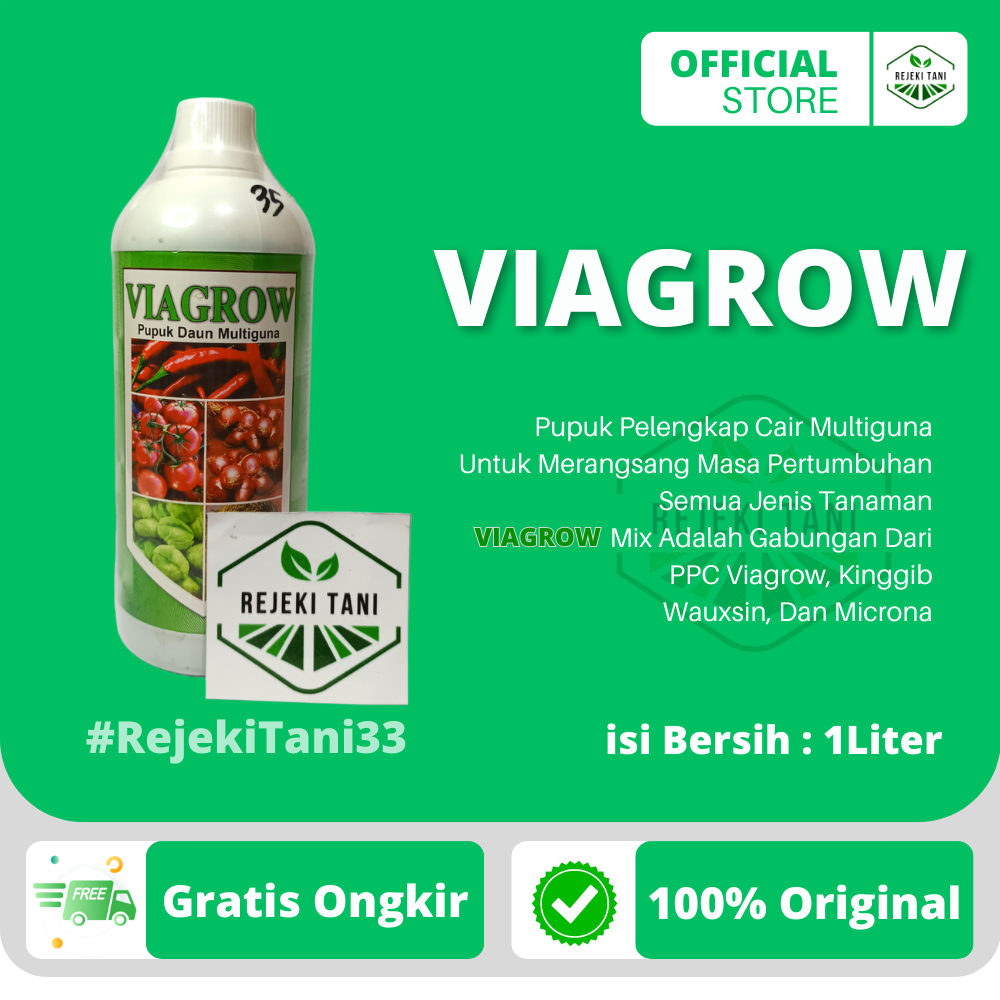Jual Pupuk Pelengkap Cair VIAGROW MIX 1L Viagromix Untuk Merangsang Masa Pertumbuhan Untuk Semua ...