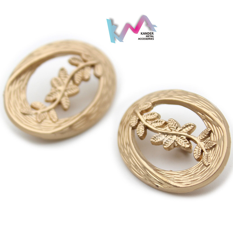 Jual KANDER Alloy Button Bentuk Unik Daun Kancing Hias Gamis Kemeja ...