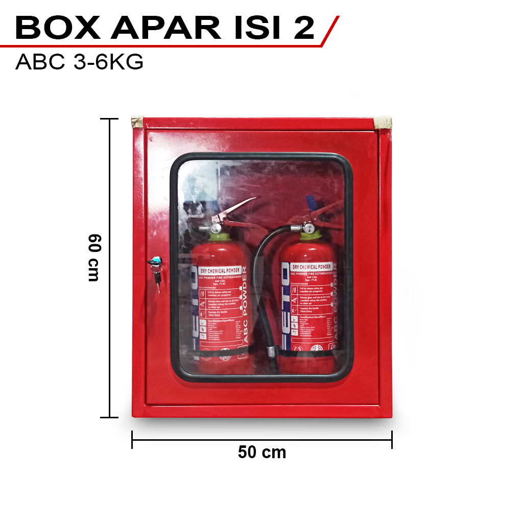 Jual Box APAR isi 2 DCP. 3-6KG - 50 x 18 x 60 cm - Powder Coating ...
