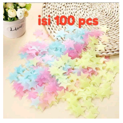 Jual Stiker Bintang Per Pack Isi 100 Pcs / Stiker Dinding / Star ...