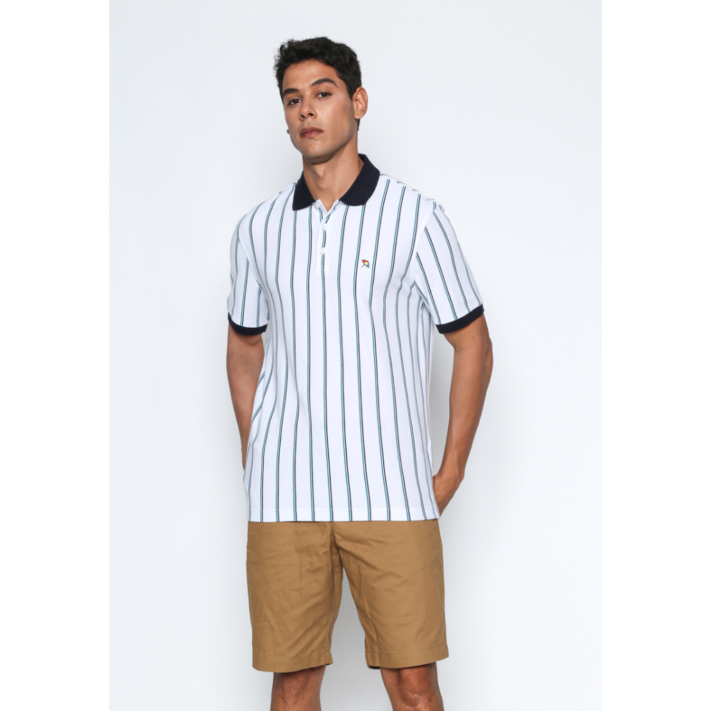 Jual ARNOLD PALMER Polo Shirt Pria Putih Motif Garis - P-BCBA03-N1 ...