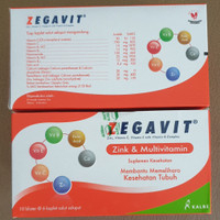Jual ZEGAVIT MULTIVITAMIN DAN ZINK - BOX ISI 10 STRIP 60 TABLET ...
