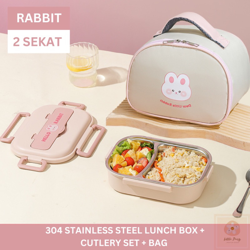 Jual LITTLEDAISY | Lunch Box 304 Stainless /Bento Box + TAS BEKAL ...