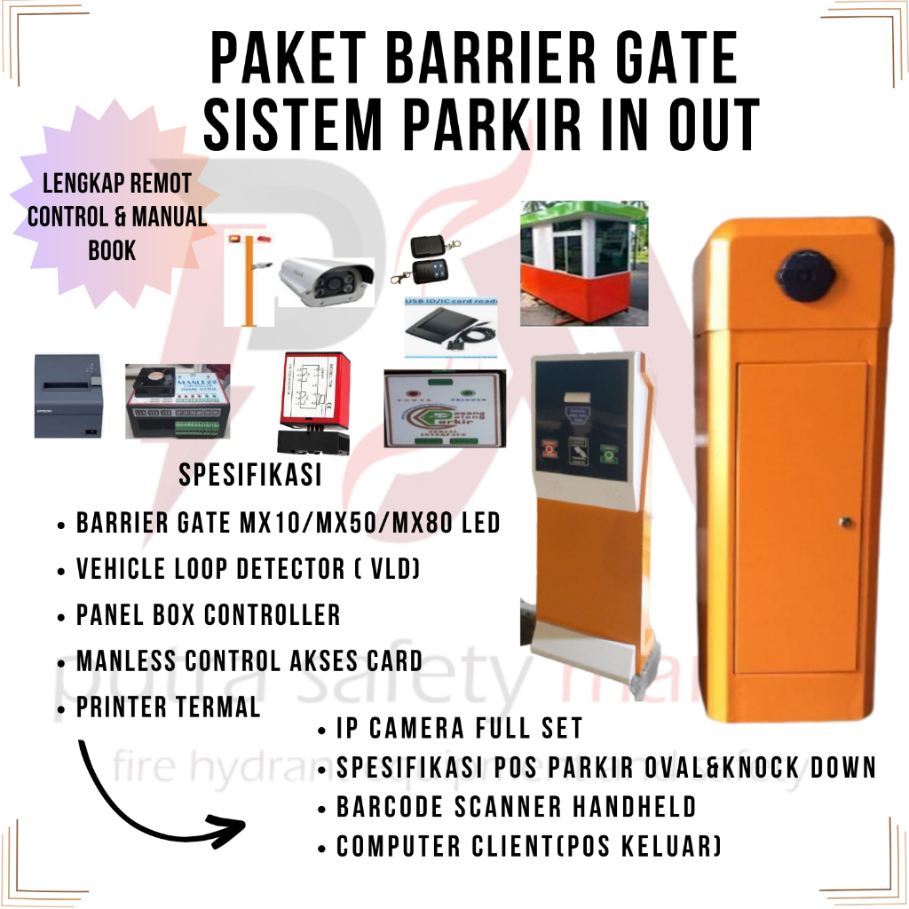 Jual PAKET BARRIER GATE IN OUT SISTEM PARKIR PALANG OTOMATIS INCLUED ...