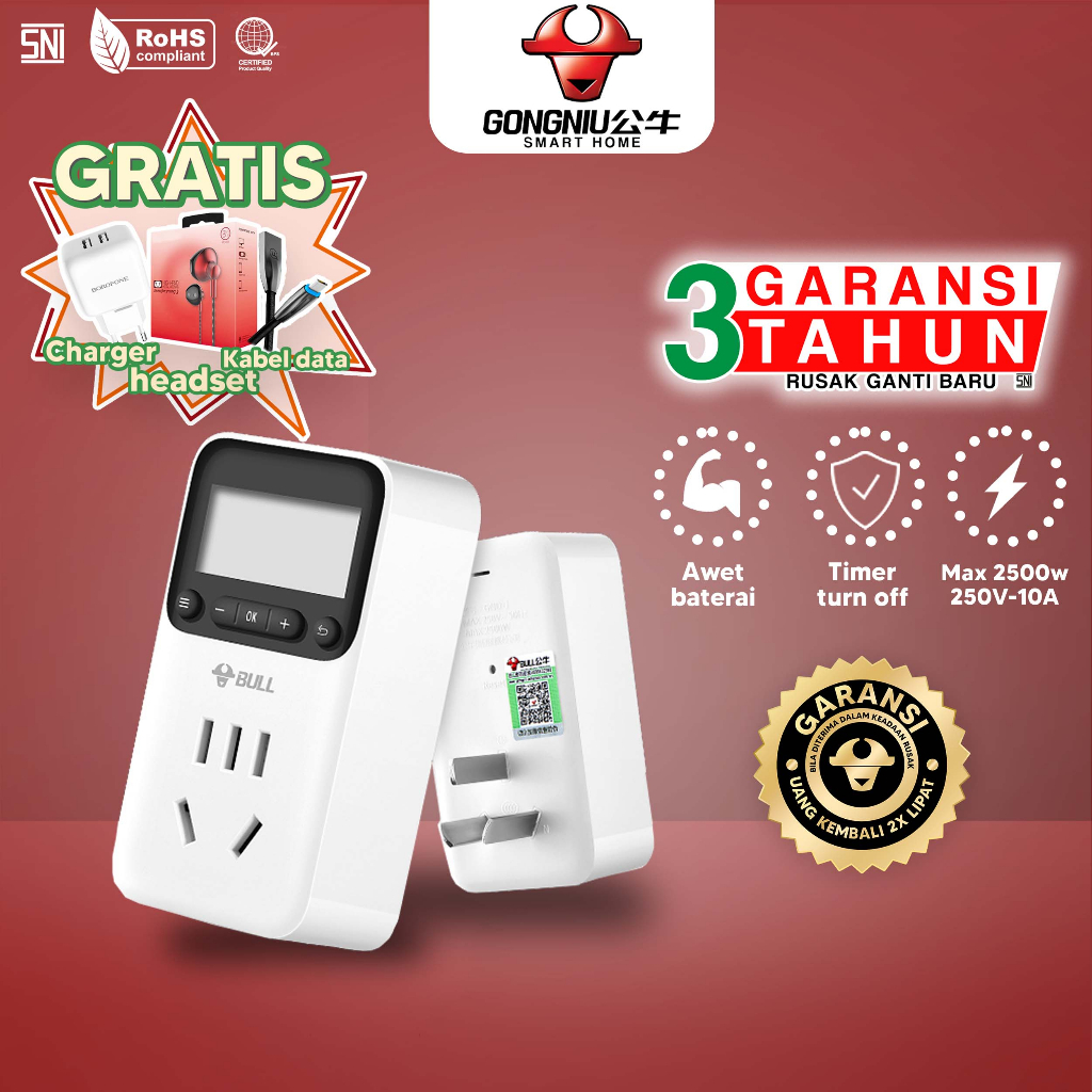 Jual GONGNIU Stop Kontak Colokan Listrik Pintar Daya Smart Home Switch ...