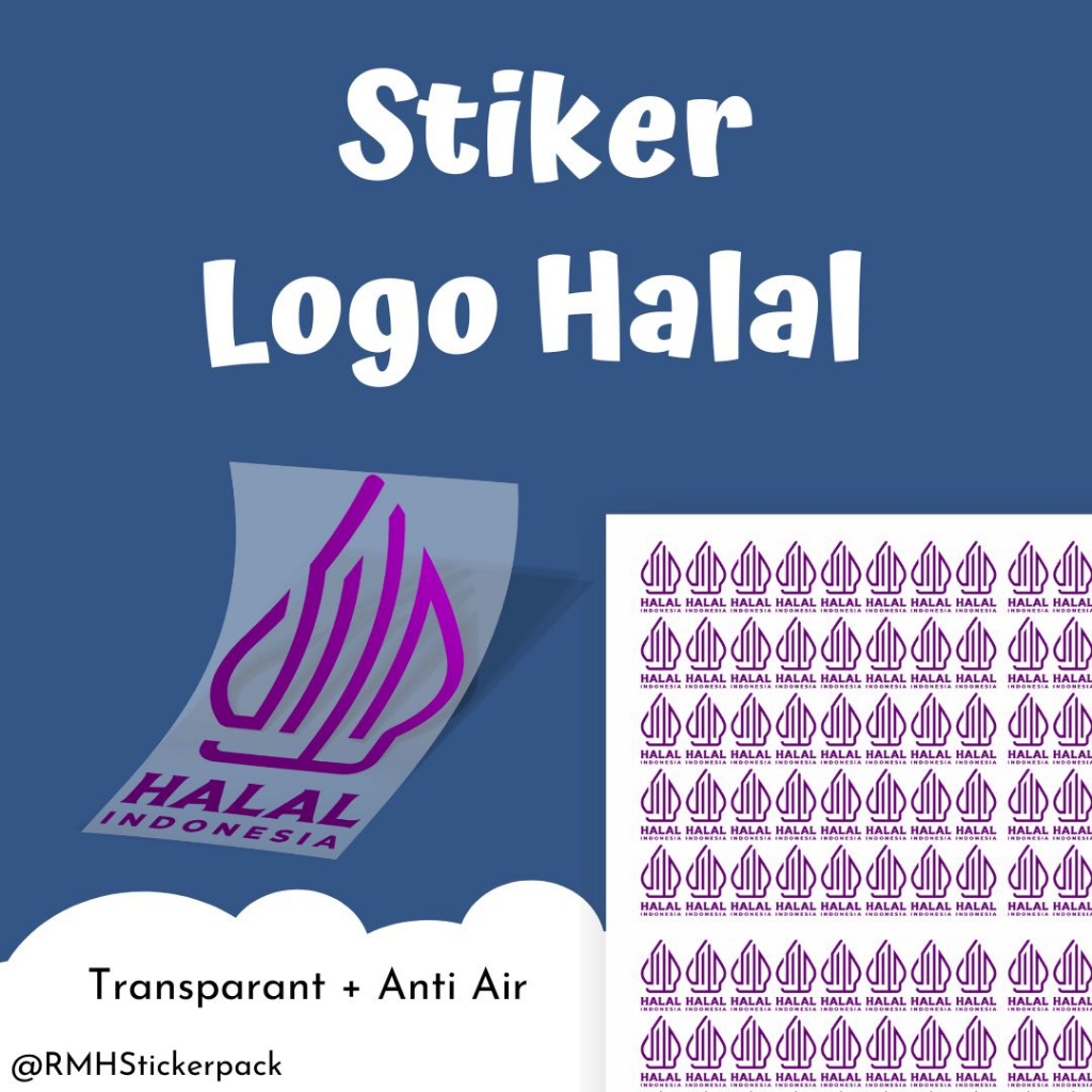 Jual Stiker Halal / Logo Halal/ Stiker Makanan Halal / Stiker ...