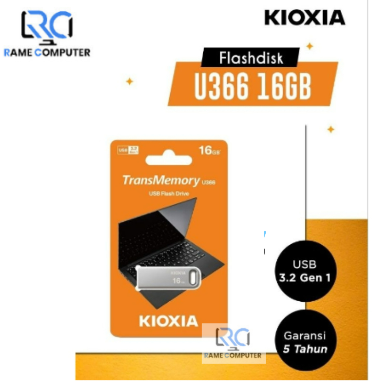 Jual Kioxia USB Flash Drive 16 gb U366 - Flashdisk 16GB USB3.2 Original ...