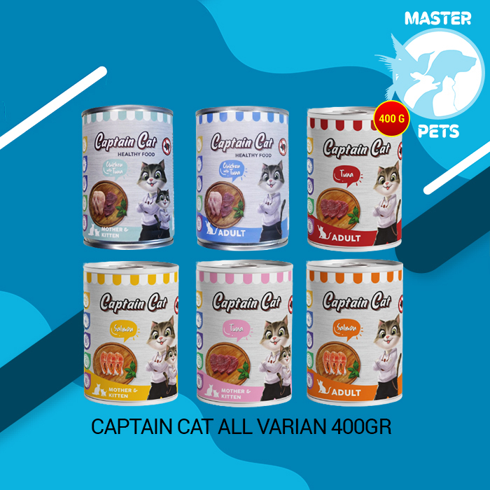 Jual Makanan Basah Kucing Kaleng Can Captain Wet Food 400 Gram | Shopee ...
