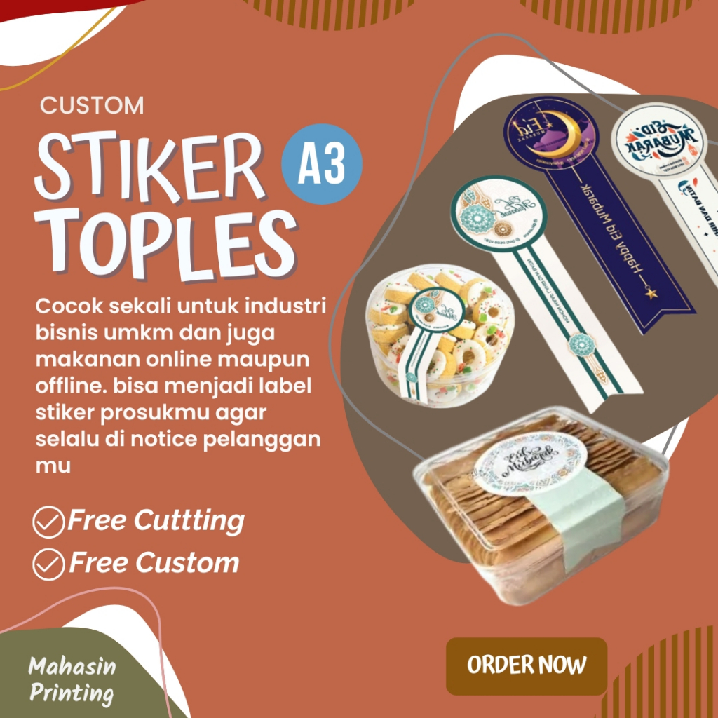 Jual STIKER TOPLES SEGEL STIK A3 CUTTING, BISA JADI BANYAK (14 - 55 PCS ...