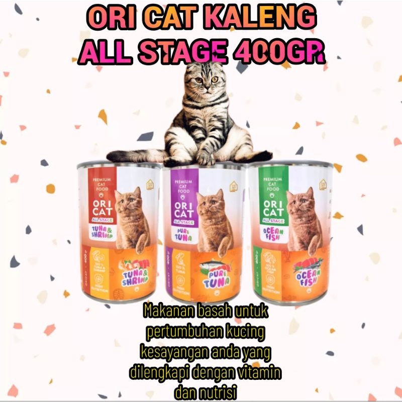Jual ORI CAT KALENG ALL STAGE 400GR||Makanan Basah Untuk Kucing ...