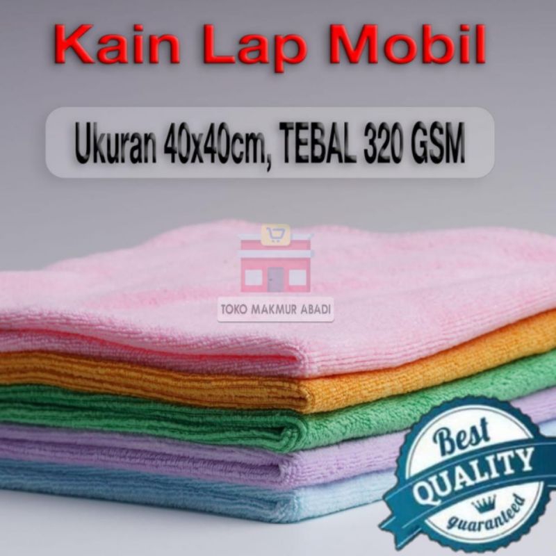 Jual KAIN LAP MICROFIBER 40x40 PREMIUM TEBAL 350GSM ASLI MIKROFIBER INTERIOR CUCI MOBIL | Shopee ...