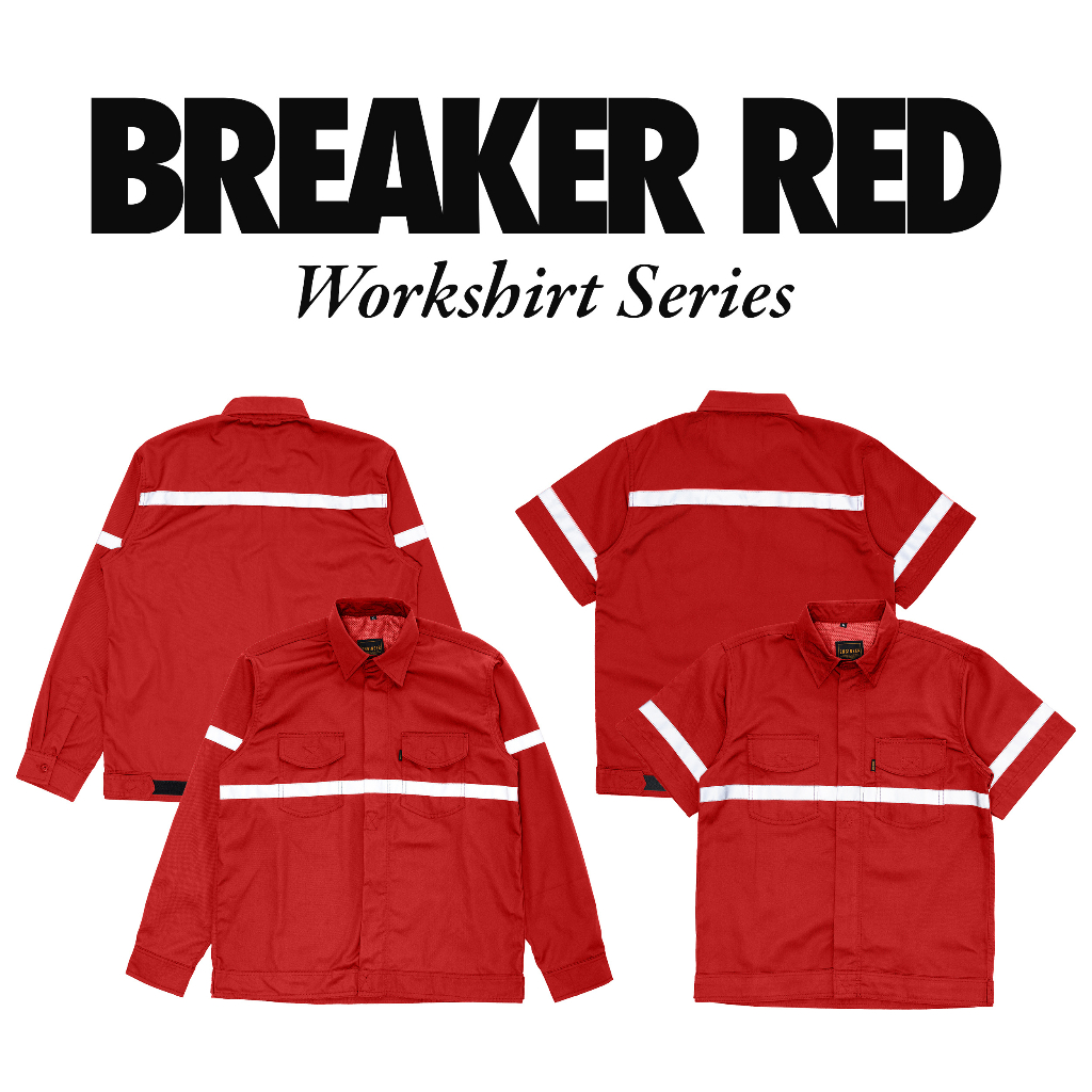 Jual Engineer Workwear - Breaker Seragam Wearpack Kemeja Lapangan Merah ...