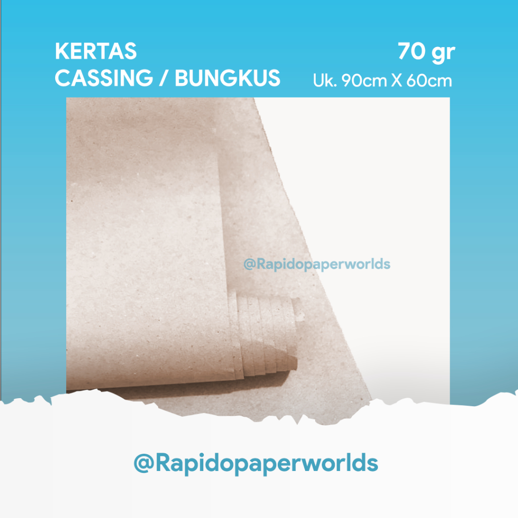 Jual [ 50 lembar ] 60 x 90 cm Kertas Cassing 70gr / Kertas Bungkus ...