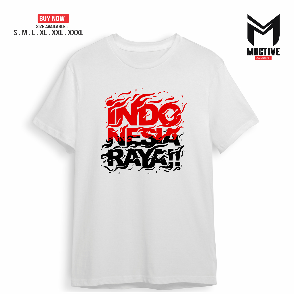 Jual KAOS INDONESIA RAYA DIRGAHAYU MERDEKA - KAOS AGUSTUSAN PRIA COMBED ...