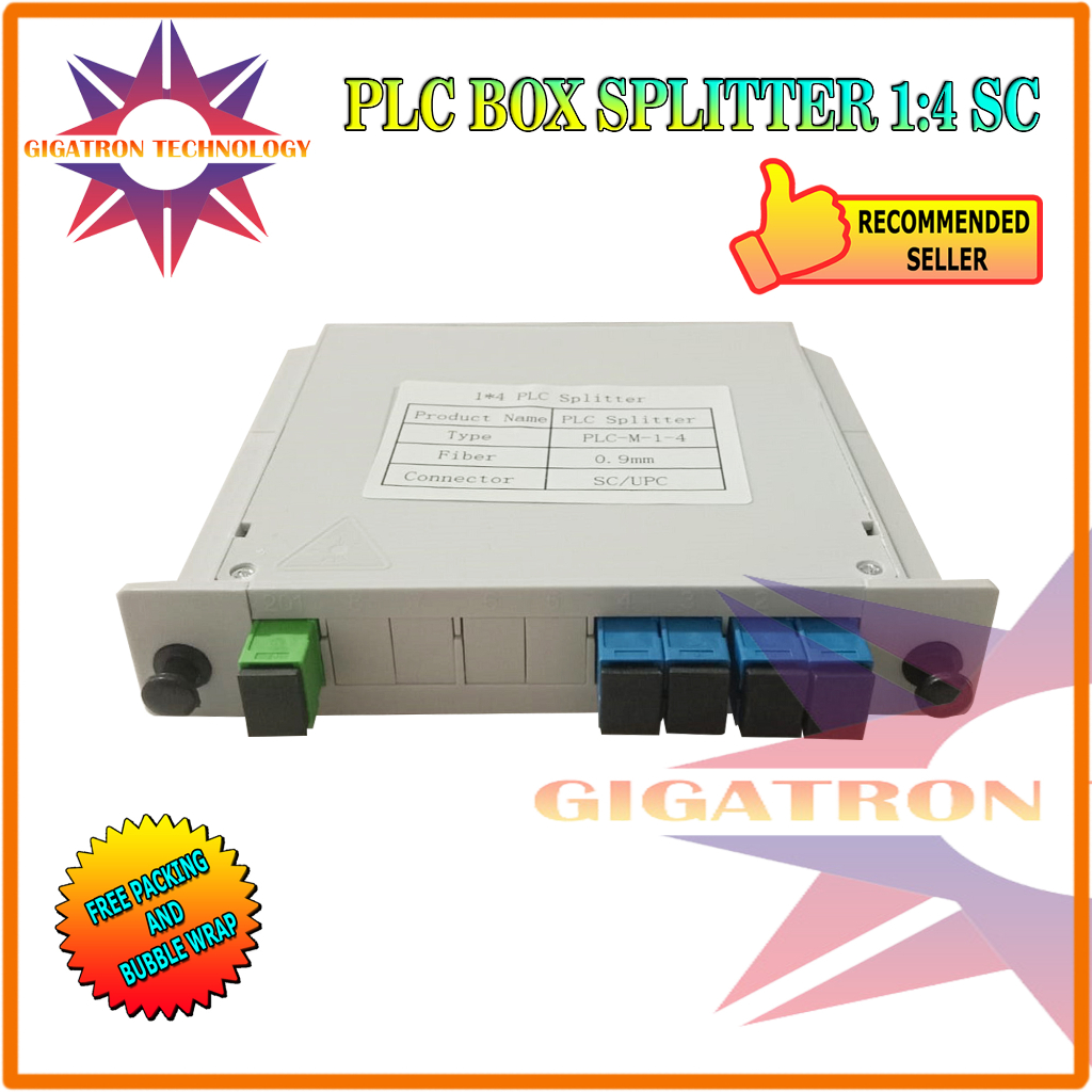 Jual Passive Splitter Box 1:4 SC UPC / Pasif Splitter PLC BOX FO 1 4 ...