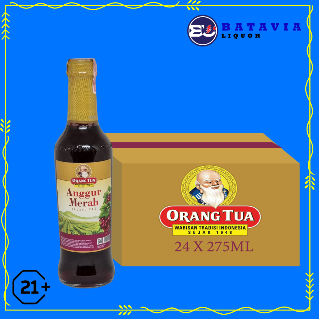 Jual Anggur Merah Orang Tua Gold 275ml - 24 Botol | Shopee Indonesia
