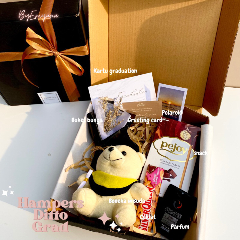 Jual Kado wisuda Graduation hampers wisuda boneka hampers giftbox ...