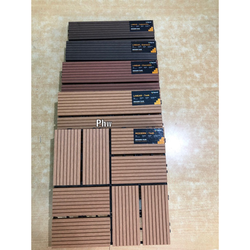 Jual alas lantai WPC decking outdoor tahan air | Shopee Indonesia