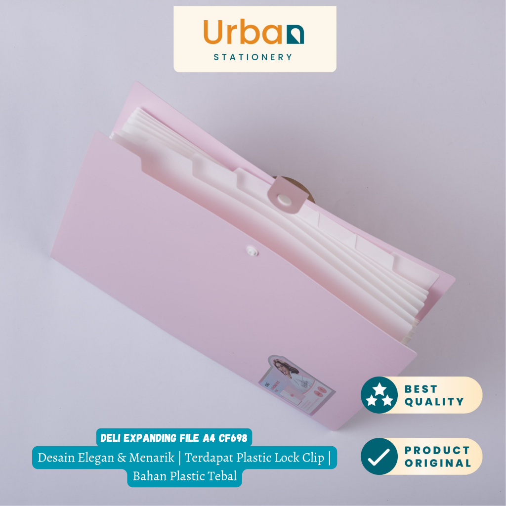 Jual Deli Expanding File Tas Dokumen Map Harmonika CF698 | Shopee Indonesia