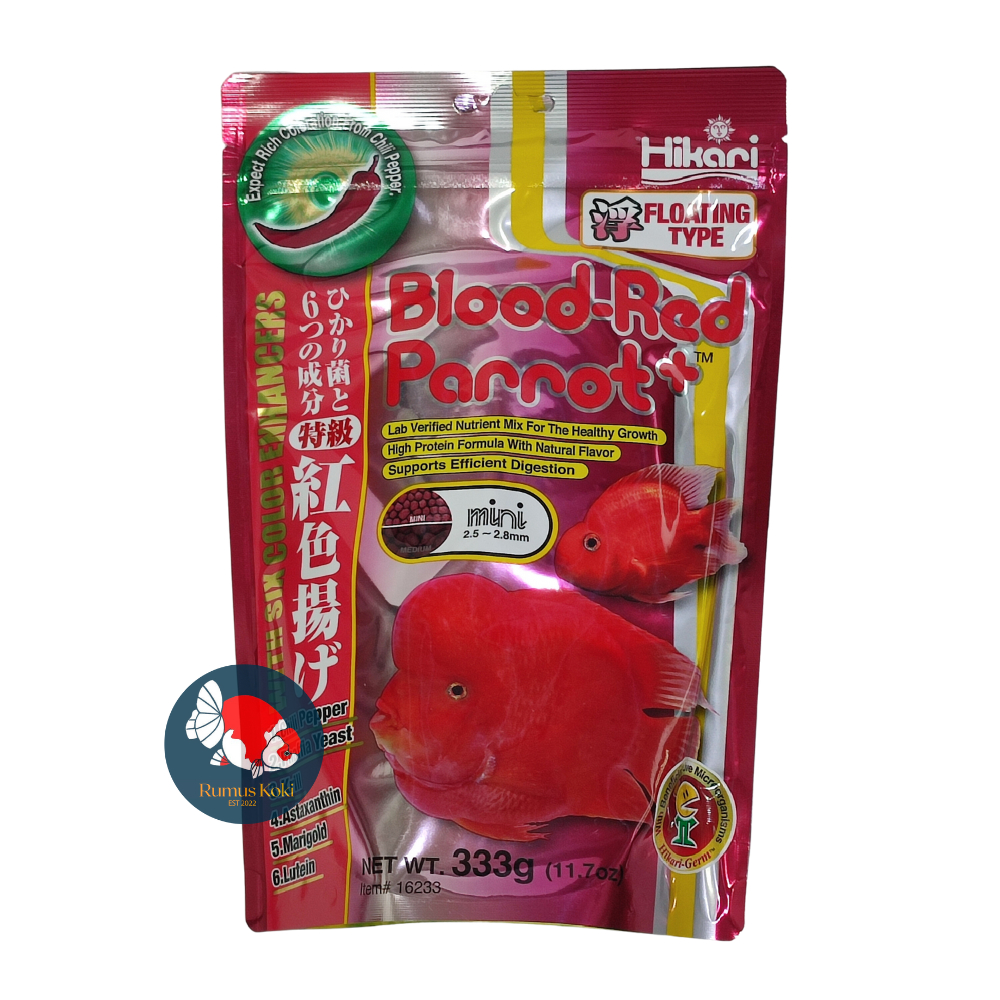 Jual Hikari Blood Red Parrot 333 gr size Pelet Mini / Pakan Ikan Parrot | Shopee Indonesia