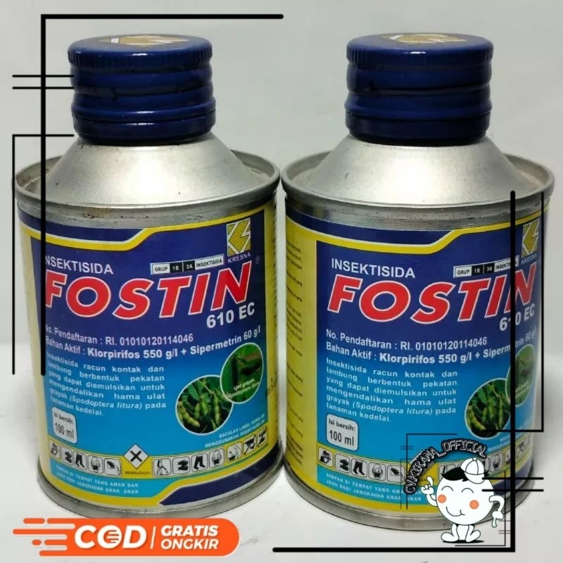 Jual FOSTIN 610 EC obat hama tanaman CURACRON kemasan 400 ML original ...