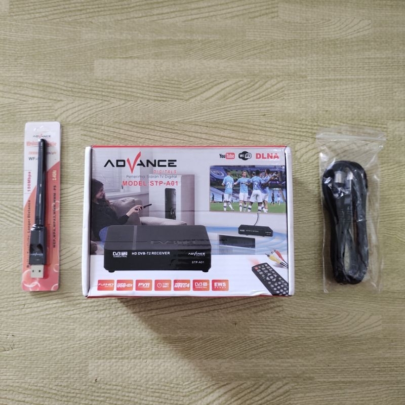 Jual Set Top Box Advance DVB T2 STP A01 Android Receiver STB TV Digital | Shopee Indonesia