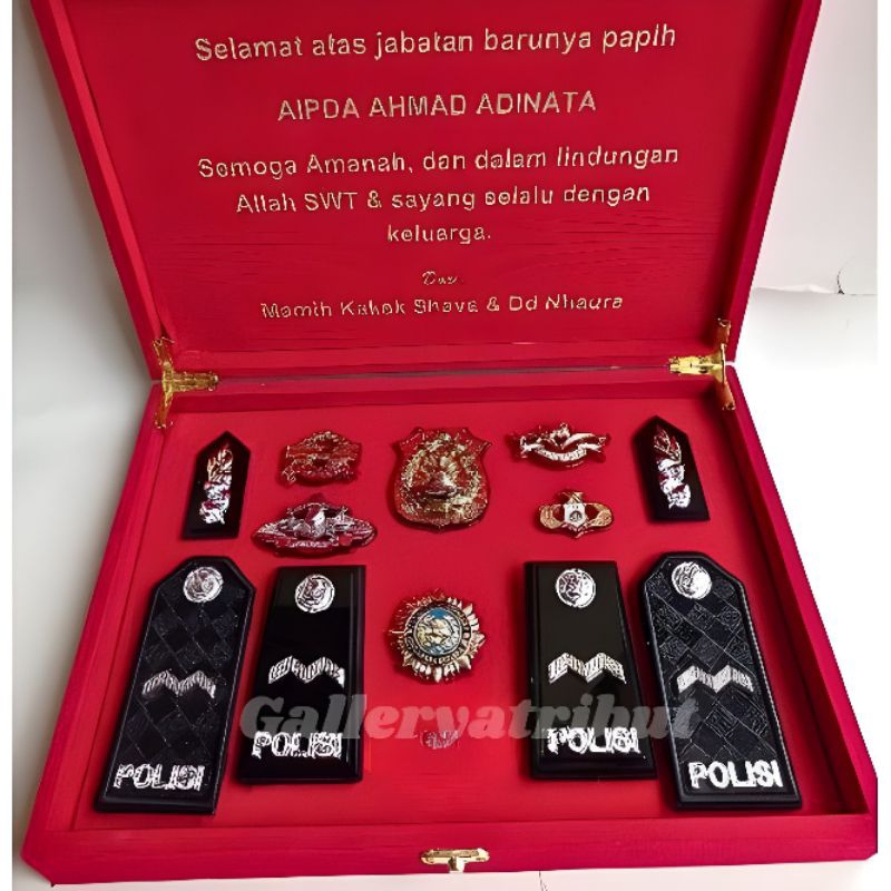 Jual pangkat Aipda polisi'PDH PDU sepaket custom ucapan | Shopee Indonesia