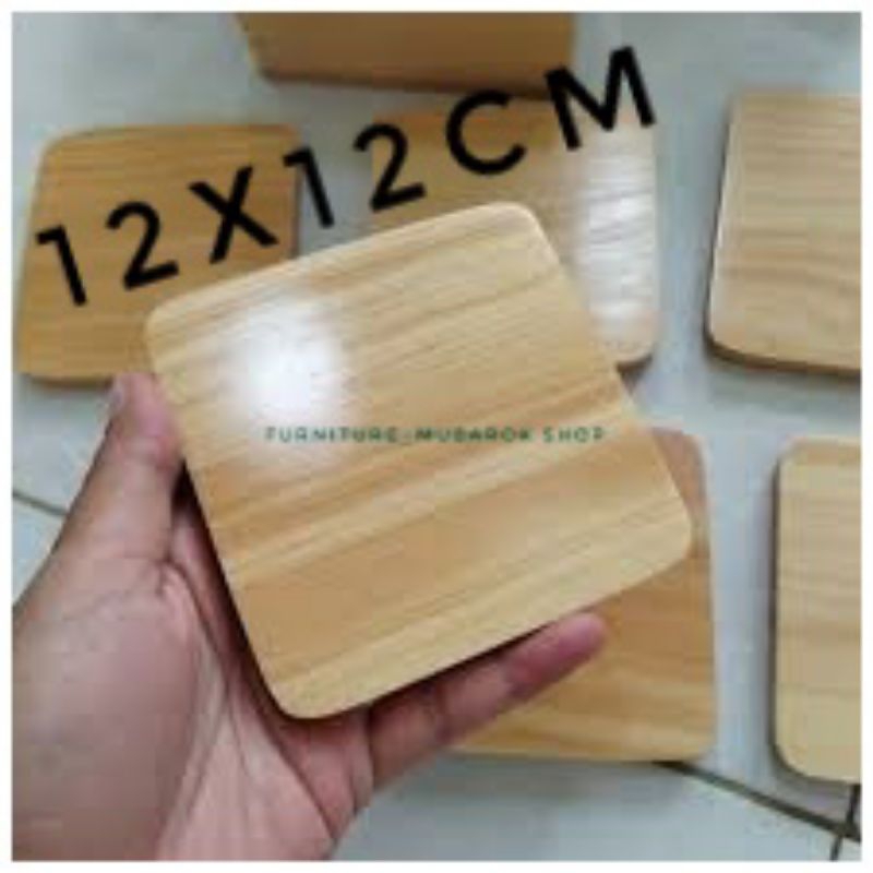 Jual TATAKAKAN GELAS COASTER KOTAK DAN BuLATKAYU BULAT BAHAN KAYU UNTUK ...