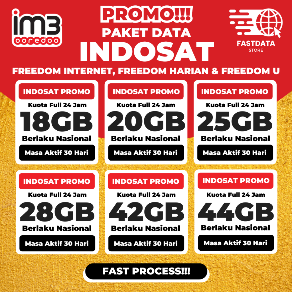 Jual PAKET DATA INDOSAT FREEDOM INTERNET SUPER MURAH PROSES CEPAT ...