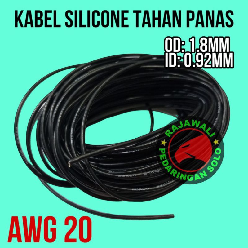 Jual KABEL SILICONE TAHAN PANAS AWG 20 PER METER AWG20 SILIKON TAHAN PANAS | Shopee Indonesia