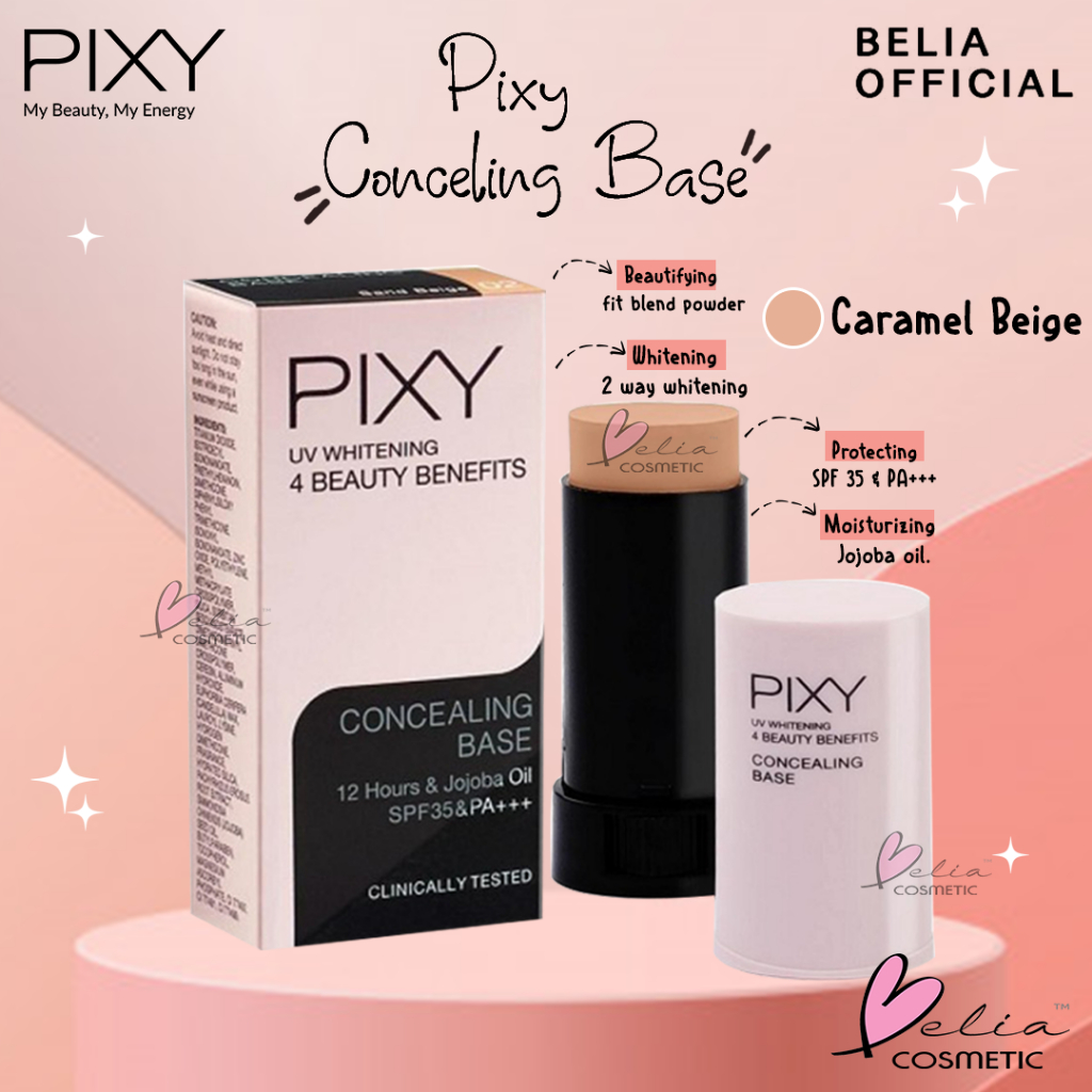 Jual BELIA PIXY Concealing Base 9g ( UV Whitening 4 Beauty Benefits ...