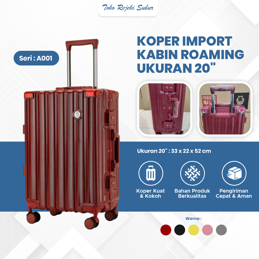 Jual KOPER 20 INCH IMPORT ROAMING A001 | Shopee Indonesia