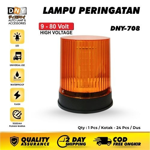 Jual LAMPU ROTARY BESAR TRUK UNIVERSAL LED SMD LED DNY 708 24V HIGH ...