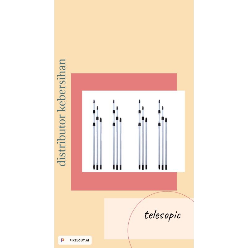 Jual Long stick/Telescopic Pole/ Alumunium telescopic 6 Meter | Shopee ...