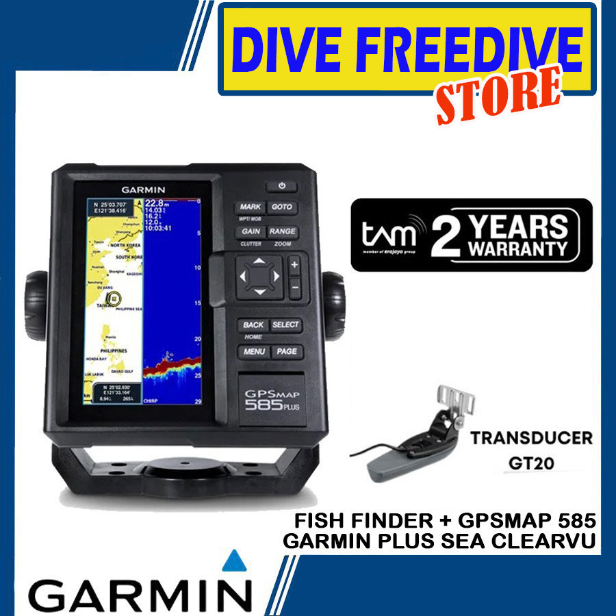 Jual GPSMAP Garmin 585 Plus Sea Clearvu GPS Inc. 585 Plus, GT 20TM ...