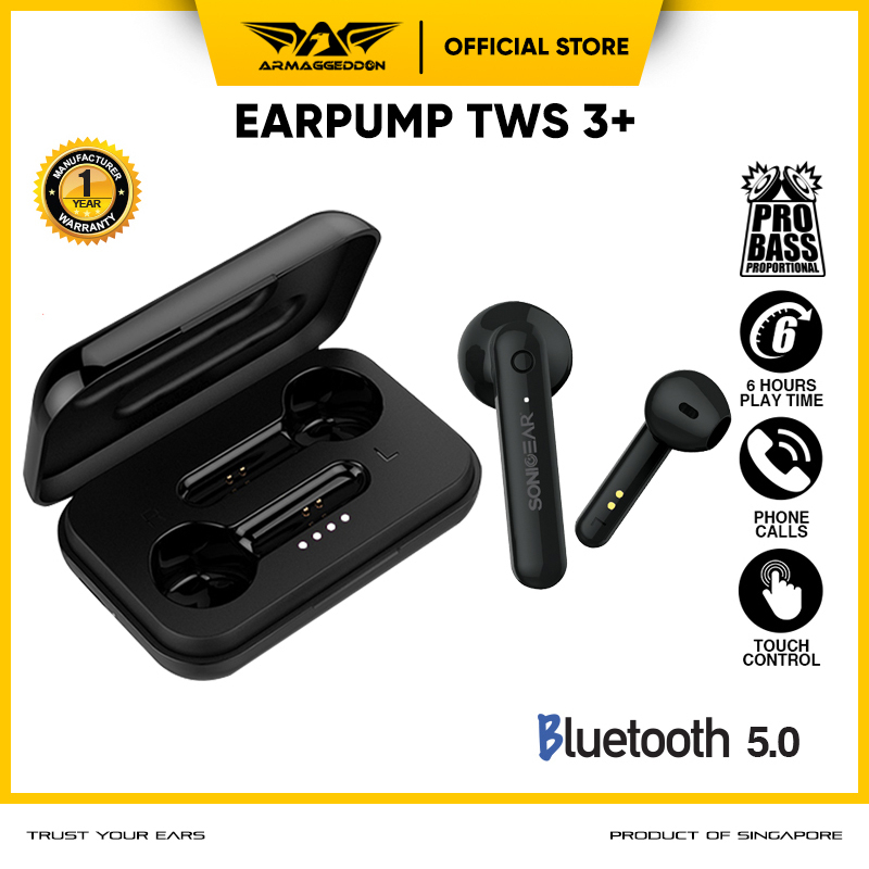 Jual Earphone Headset Bluetooth TWS 3+ Gaming Wirelesse[ Total 24 hours ...