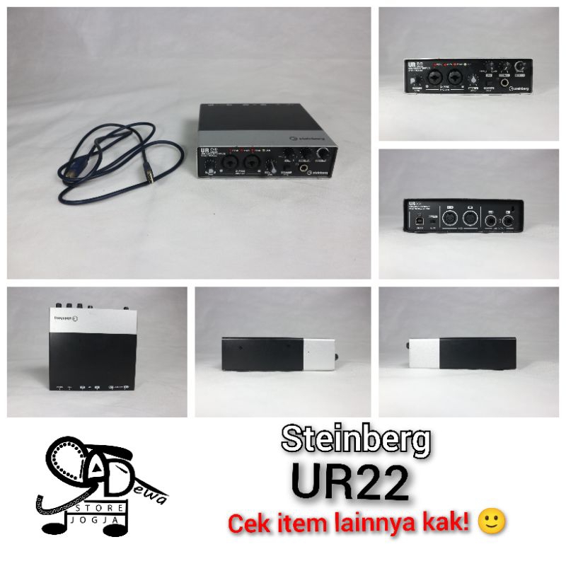 Jual STEINBERG UR22 SOUNDCARD YAMAHA UR 22 SOUND CARD MK1 | Shopee ...