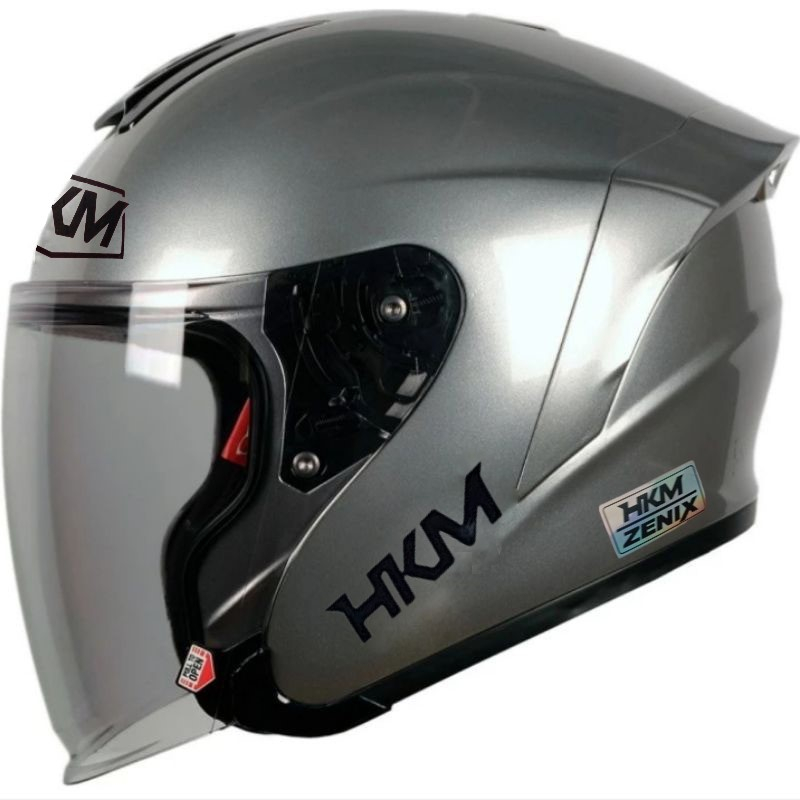 Jual HELM HKM ZENIX HALF FACE BY ABS FULL LEHER DEWASA ORIGINAL ABS ...