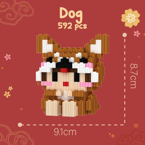 Jual BLOCK CITY NANO BLOCK 12 SHIO SERIES / 12 Chinese Zodiac / BRICKS ...