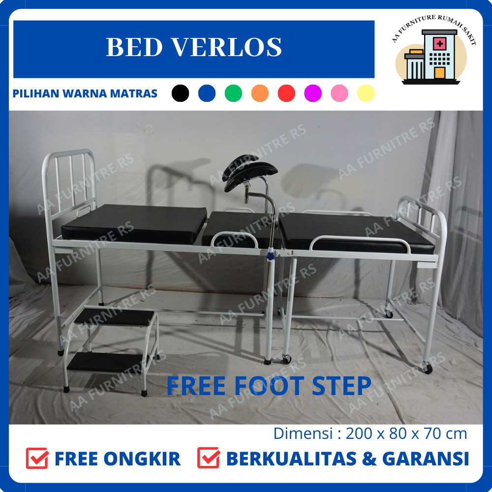 Jual Bed Verlor Partus Knockdown Bed Gynocology Pipa Besi | Shopee ...