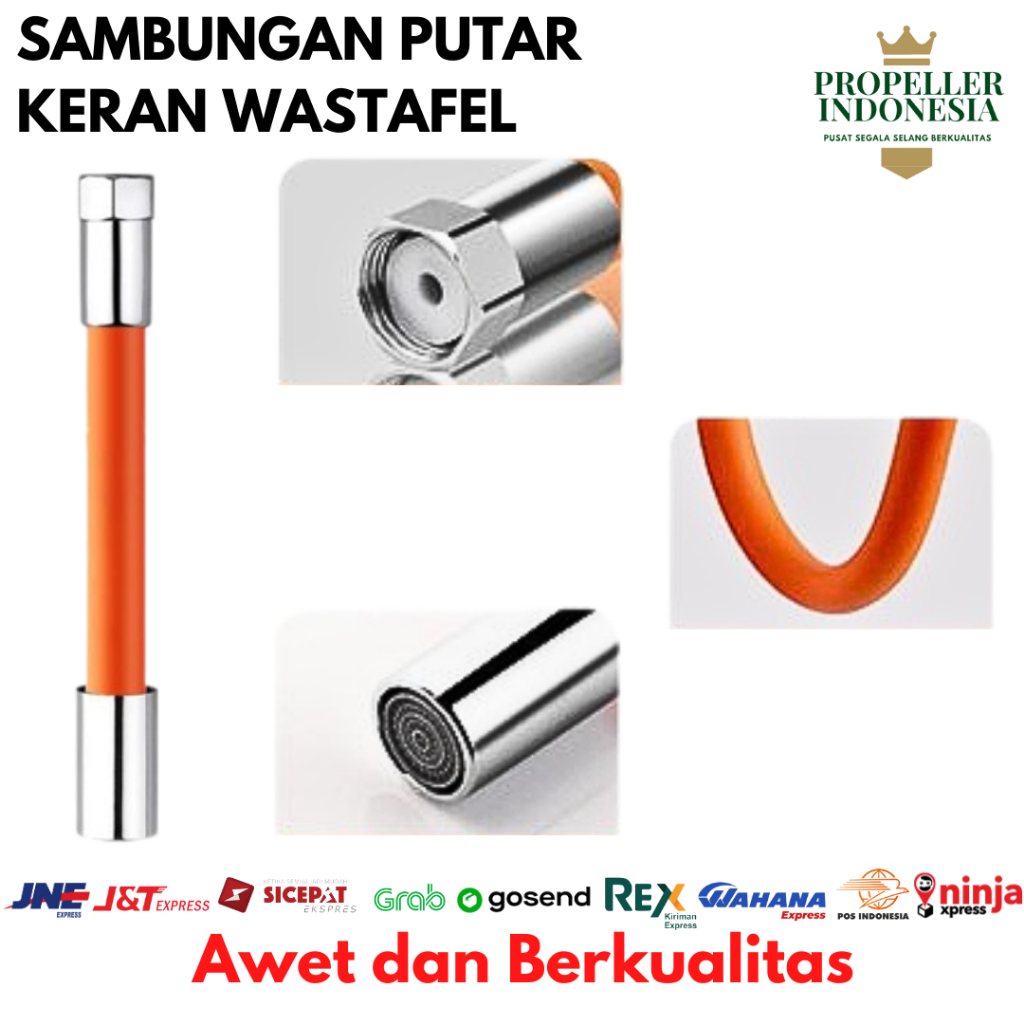 Jual Sambungan Selang Keran Air Elastis 360 Derajat Slang Kran ...