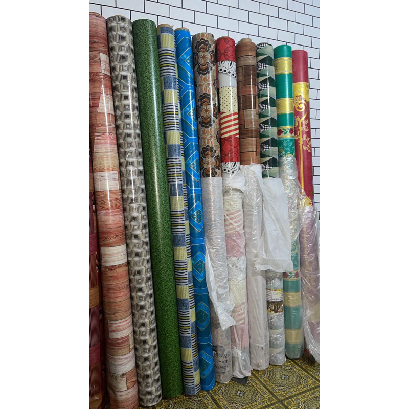 Jual TIKAR LANTAI PLASTIK, ALAS LANTAI TEBAL/KARPET VINYL LEBAR 2M ...