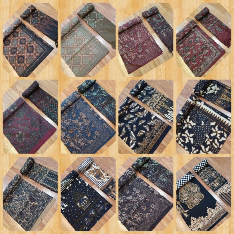 Jual KAIN SYAL BATIK JARIK PEJABAT HALUS ORIGINAL SET | Shopee Indonesia