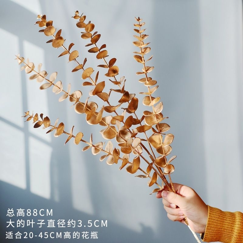 Jual BlessingLifeid Daun Gold Artificial Dekorasi Emas Golden Daun ...